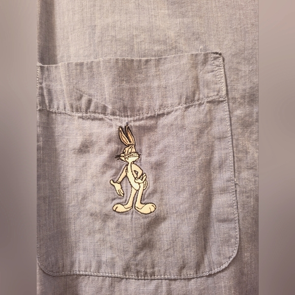 Warner Bros. | Shirts | Warner Bros Bugs Bunny Button Front Lg | Poshmark
